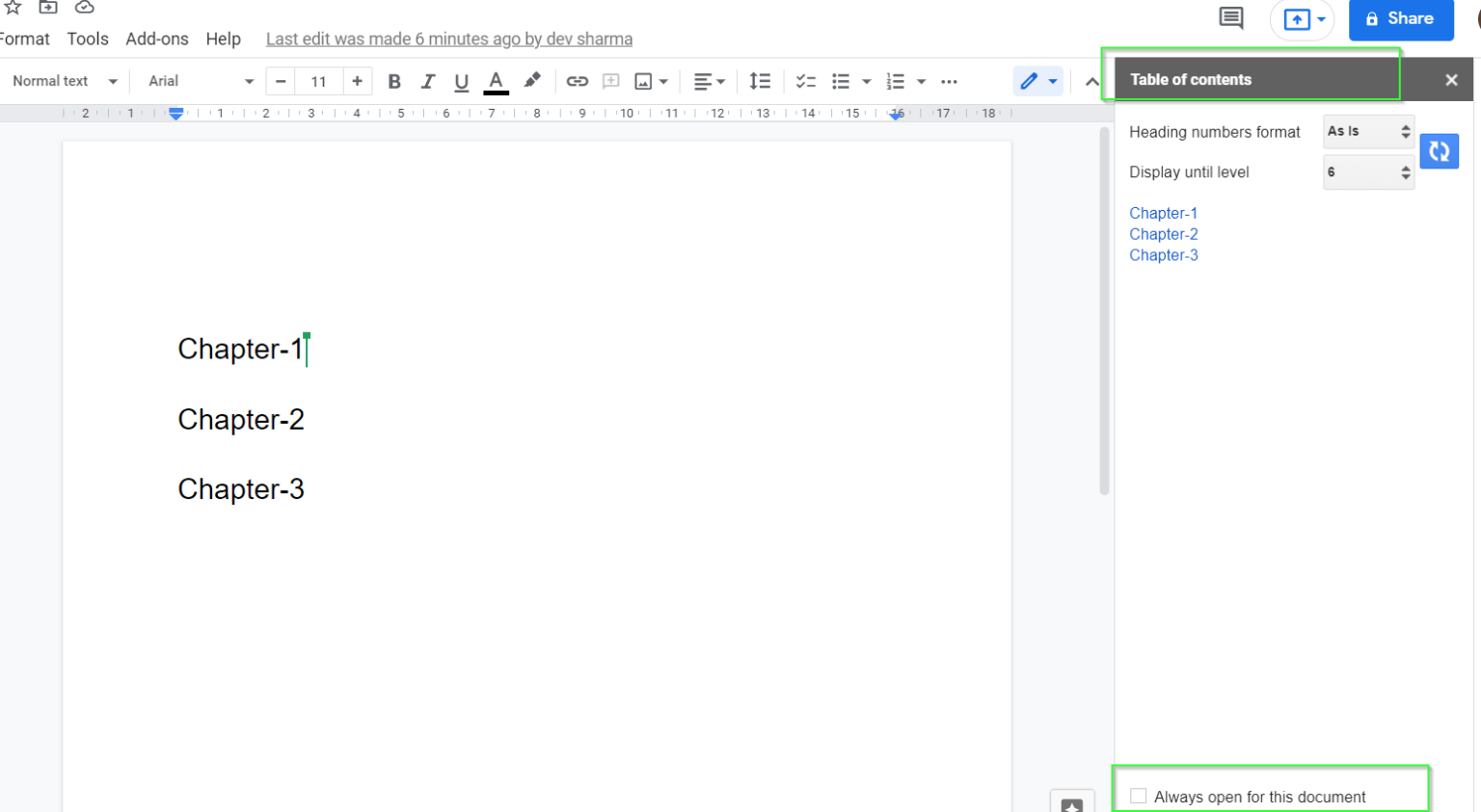 2 Easy Methods - How to Make a Table of Contents in Google Docs ...